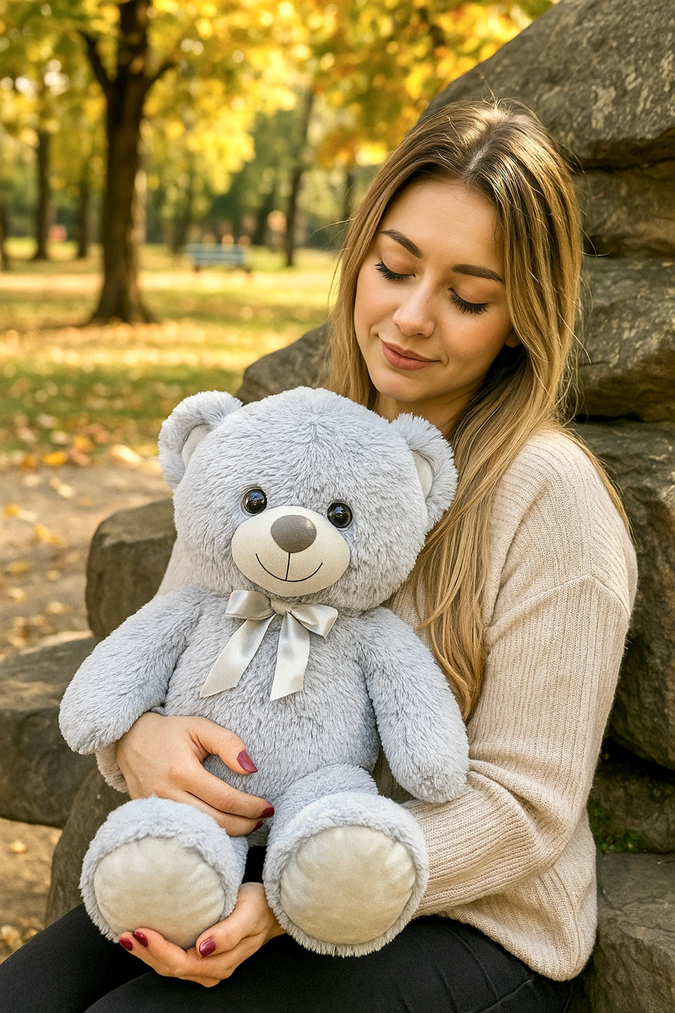 100 cm Cuddly Teddy Bear – cuddles-time